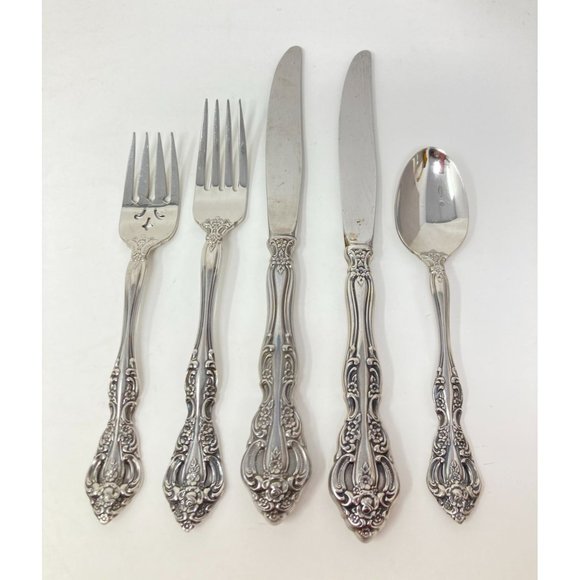 Oneida | Dining | Oneida Michelangelo Stainless Steel Flatware 5 Pieces ...